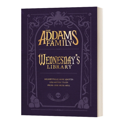 英文原版亚当斯一家周三图书馆