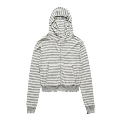 【现货】GROVE EDGE韩国设计师八奶空调罩衫连帽针织开衫韩系卫衣