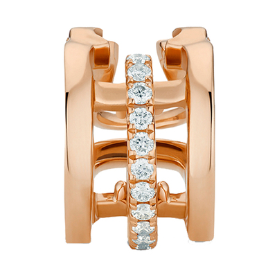 DeBeers戴比尔斯玫瑰金耳骨钻石