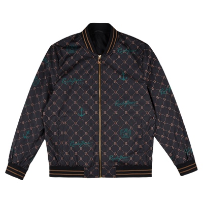 雷迪波尔撞色印花夹克外套