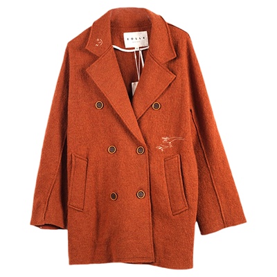 【100%绵羊毛】ZOLLE因为高定奢华纯羊毛毛呢大衣外套