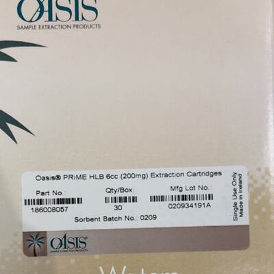 议价waters固相萃取小柱186008057 Oasis PRIME HLB 30/盒 24年