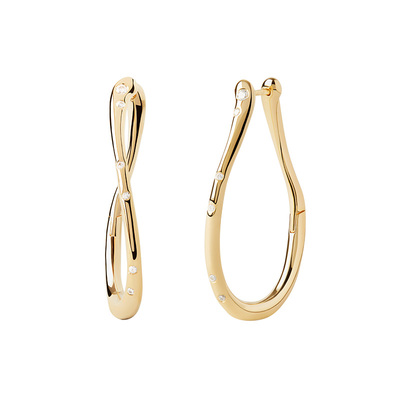 PDPAOLA大型波浪形耳环