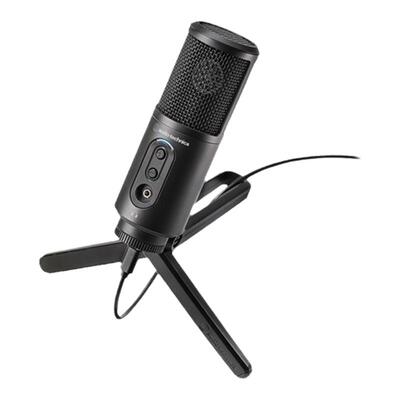 铁三角ATR2500x-USB电容麦克风 24bit/192kHz 心形指向实时监听