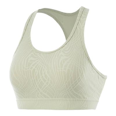 李宁正品健身系列女子柔软亲肤紧身中度支撑瑜伽运动内衣AUBU016