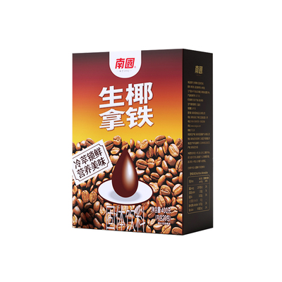 南国生椰拿铁无糖速溶咖啡400g