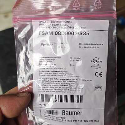溢价-Baumer堡盟FSAM 08D9002/S35对射式光电传