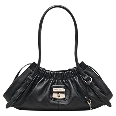 【礼物】MARC JACOBS/莫杰 CRISTINA 中号羊皮褶皱肩背包