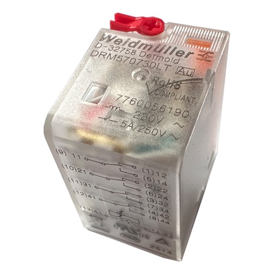 魏德米勒14脚230vac中间继电器