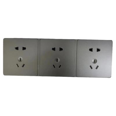 Nader良信N1L星空灰五孔开关插座