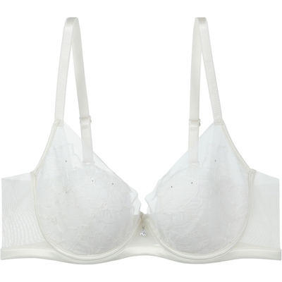 【玫瑰花瓣杯】安莉芳新品蕾丝透气文胸女士大胸显小内衣EB00930