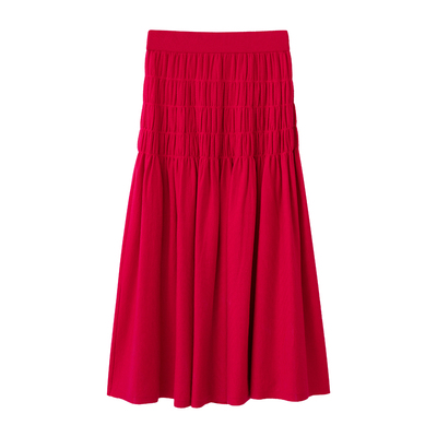 RUISHI芮时针织抽褶半裙