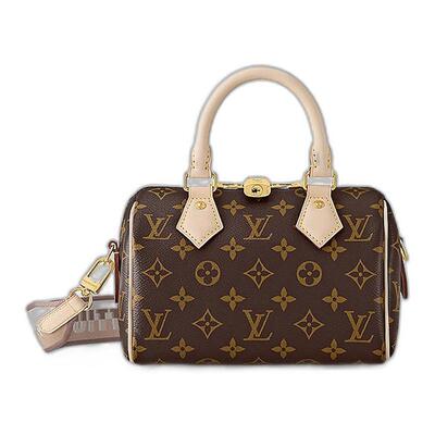 1h可退 欧洲直邮LV路易威登SPEEDY女士帆布老花拉链手袋情人礼物