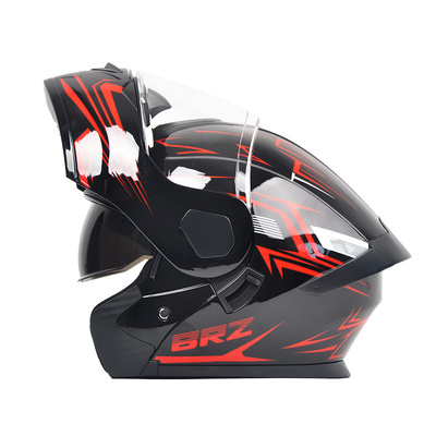 3C/DOT认证摩托车头盔四季揭面盔