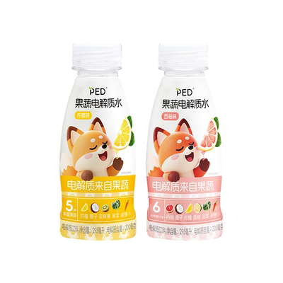 PED儿童果蔬电解质水配料干净
