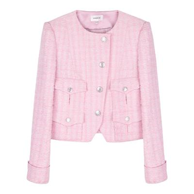 ERINRAE丨樱花粉色花纱小香风女短款时尚外套EG144114PL40