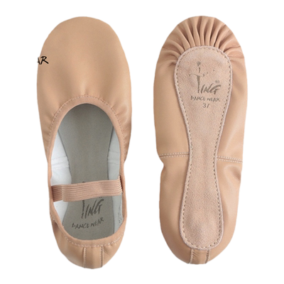 陈婷皮面软鞋儿童成人PU真皮大底