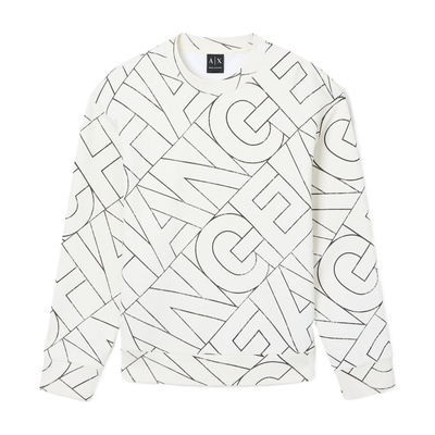 AX/阿玛尼男士纯棉宽松圆领卫衣