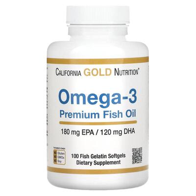 CGN加州黄金优质深海鱼油欧米伽3高纯度无腥味心脏血管健康