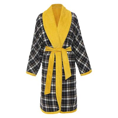 加厚中长款灯芯绒毛呢外套条纹