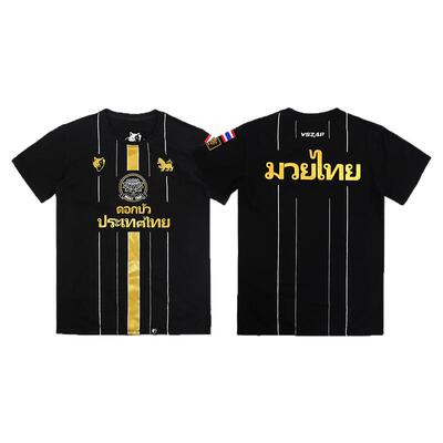 VSZAP短袖泰拳格斗烫金搏击T恤男