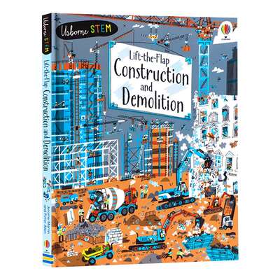 英文原版 Lift-the-flap Construction and Demolition 古建筑 英文版 施工和拆卸 儿童科普绘本纸板翻翻书 进口英语原版书籍
