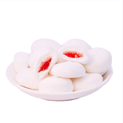 棉花糖批发草莓味夹心软糖散装网红零食零食糖果独立小包装适合