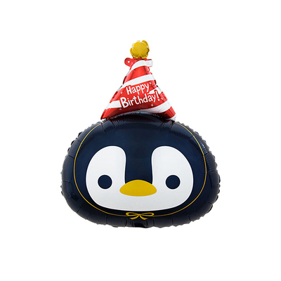 企鹅Penguins生日数字气球儿童生日主题派对装饰铝膜气球乳胶气球
