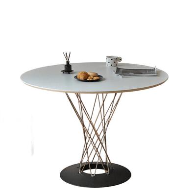 号角屋实木复古家用圆形餐桌