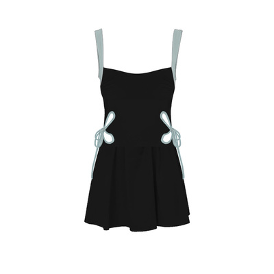 atlanticbeach度假泳衣女连体裙式遮肉显瘦泳装时尚高级感泡温泉