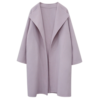 小个子温柔毛呢大衣双面呢外套女