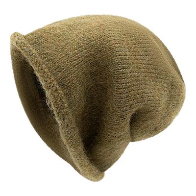 韩系宽松针织堆堆帽女2026新款显脸小卷边氛围感初秋复古百搭冷帽