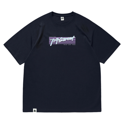 714street基础LOGO撞色印花短袖