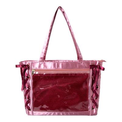 【元旦礼物】WEGO丝带痛包S大食量手拎包通勤二次元少女托特包