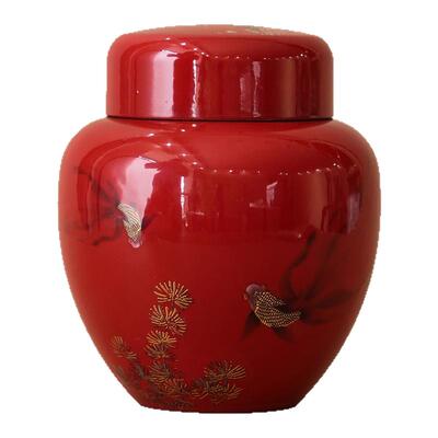 秦藏阁纯锡中式大漆锡罐家用大号