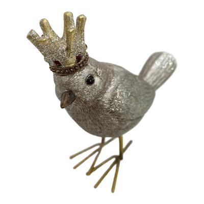 可爱皇冠鸟麻雀立体模型家居装饰