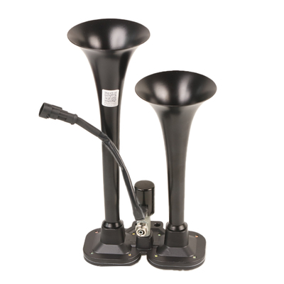 解放备品大货车24v电控高低音双管气喇叭半挂高音超响防水喇叭