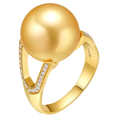 LynnHaven南洋金珠18K金钻石戒指