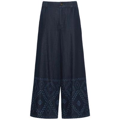 Weekend MaxMara 2026早秋新款女装印花棉质阔腿裤5186016106&
