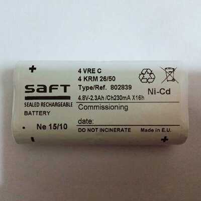 议价SAFT仪器设备 後备电池4VREC 4KRM 2650 802839镍镉镍氢 充电