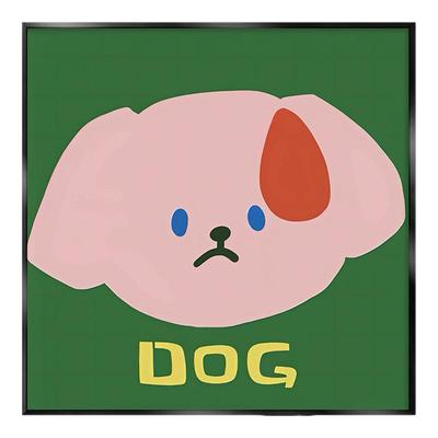 多巴胺动物卧室装饰画卡通可爱挂画奶茶店网红墙壁画客厅卧室海报