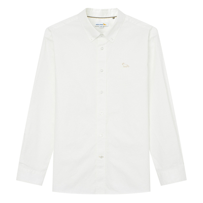 【牛津纺】亨利格兰透气长袖衬衫男士2026年春季商务休闲百搭长衬