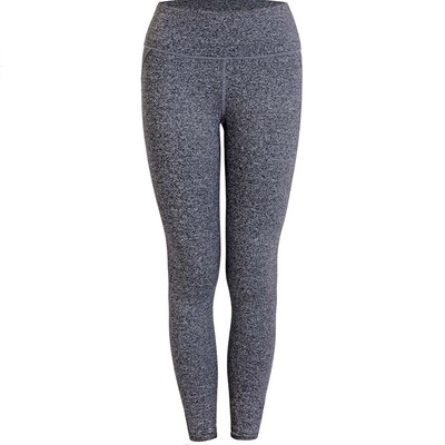 夏季女健身房高腰弹力瑜伽裤速干长裤跑步训练运动裤显瘦紧身