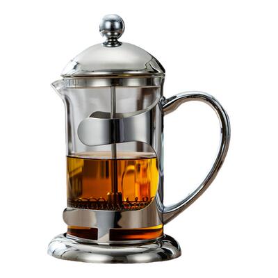 玻璃不锈钢耐热法压壶冲茶器