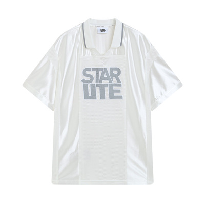 starlite复古球衣反光短袖T恤