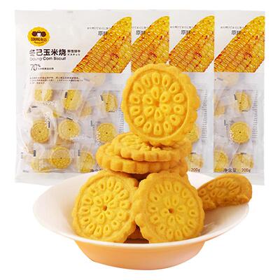 冬己玉米烧饼干独立包装