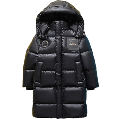 雅鹿儿童极寒加厚羽绒服过膝长款