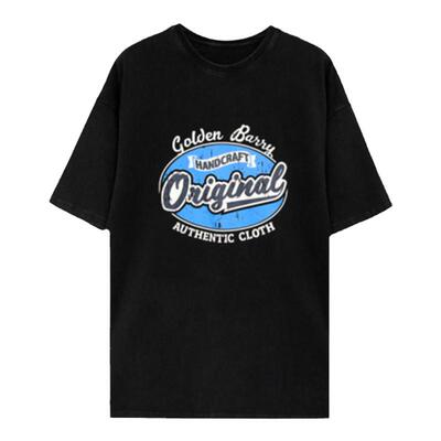 GOLDENBARRY涂鸦美式复古短袖T
