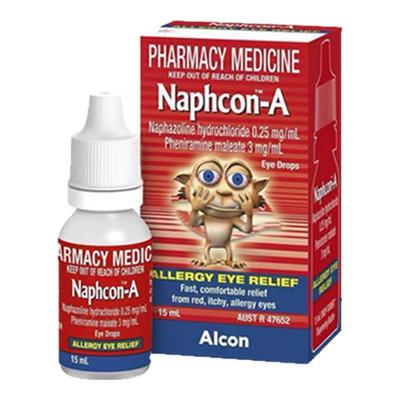 新西兰药房爱尔康Naphcon A眼药水立可白褪红和抗过敏双效滴眼液