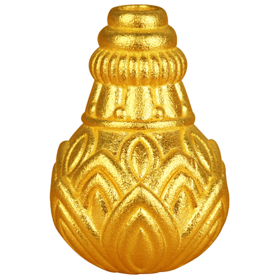 双飞翼古法莲花三通足金999